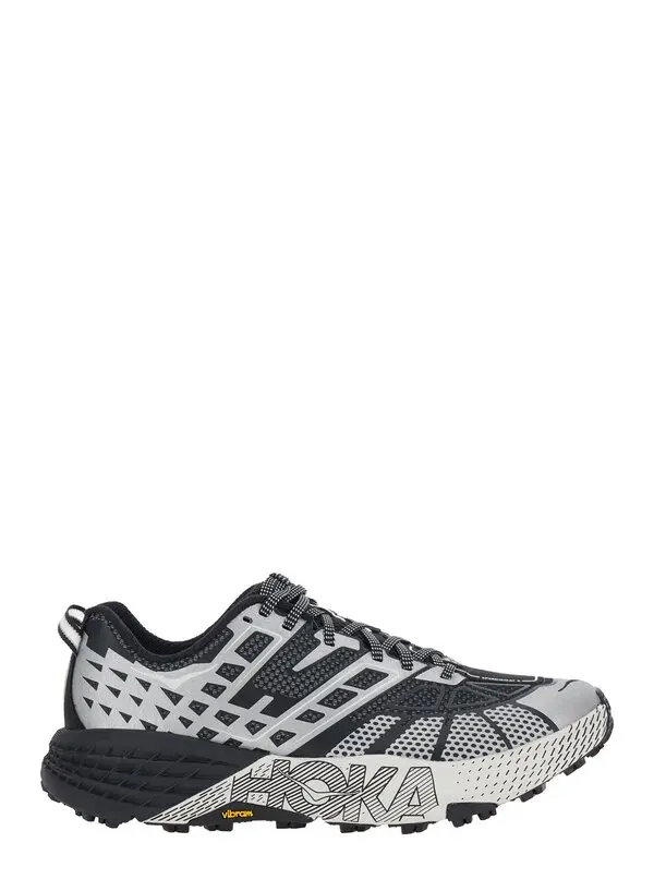 Hoka One One Reflective Lace-up Sneakers - Black