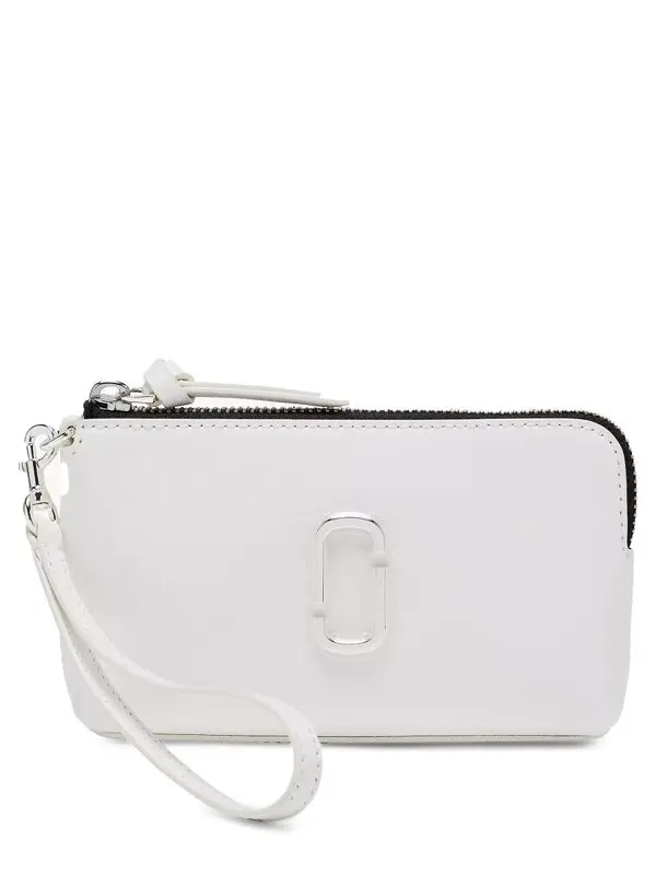 Marc Jacobs Mini Leather Wristlet Clutch - White