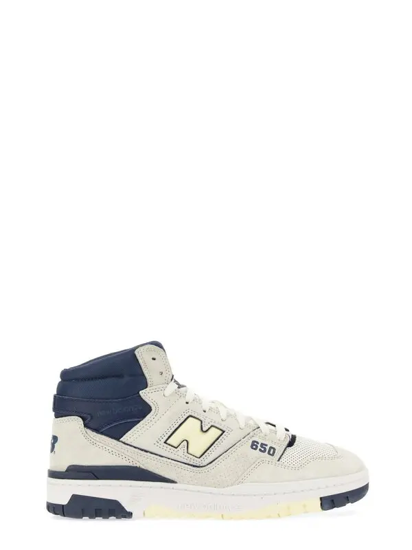 NEW BALANCE High Top Leather Sneakers - White