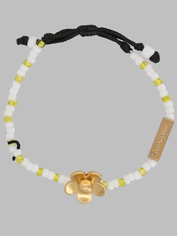 Marc Jacobs Daisy Mini Beaded Bracelet With Flower Charm - Multicolour