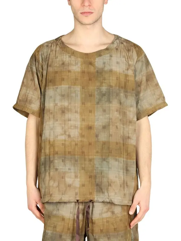 Needles Boxy Fit Crew Neck T-shirt - Brown