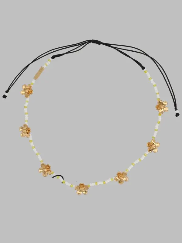 Marc Jacobs Beaded Flower Necklace - Multicolour