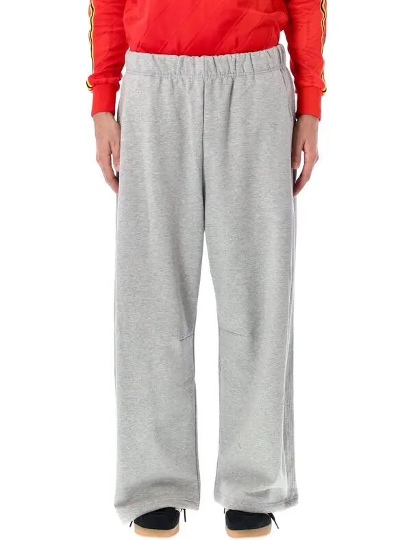 ADIDAS ORIGINALS Wide-leg Cotton Sweatpants - Grigio