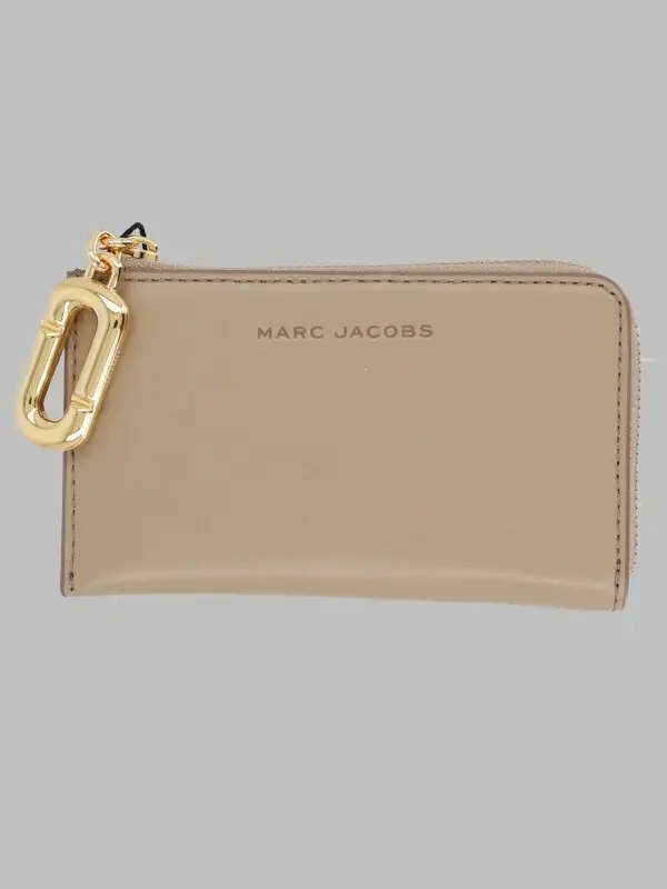 Marc Jacobs Mini Luxe Leather Wallet - Grey