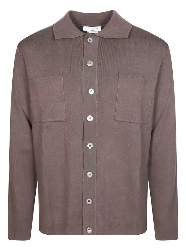 DANIELE FIESOLI Textured Shirt Jacket - Marrone