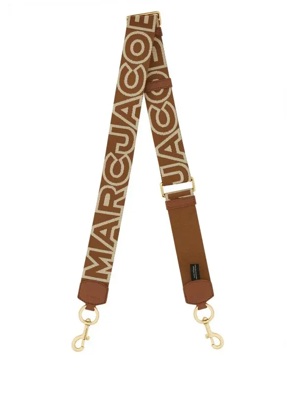 Marc Jacobs Mini Outline Logo Strap Accessory - Buff