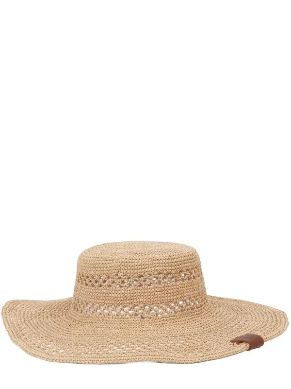 Ruslan Baginskiy Wide Brim Straw Sun Hat - Beige