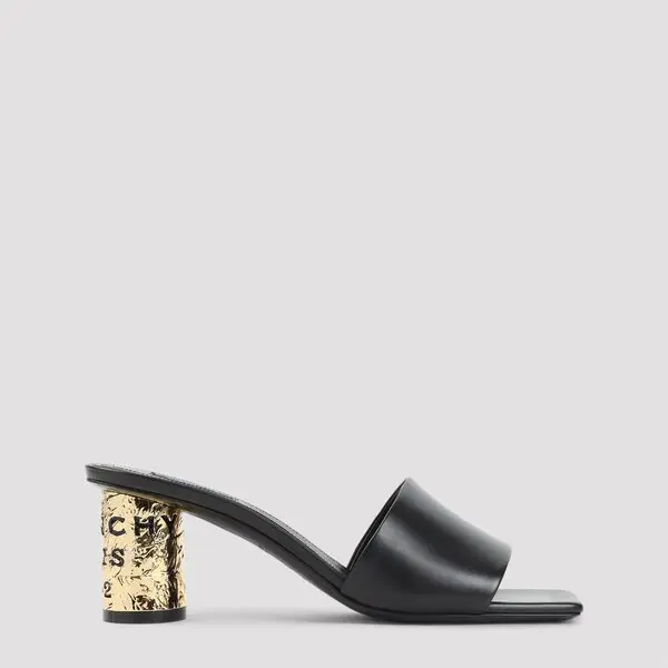 Givenchy 65mm Heeled Leather Sandals - Black