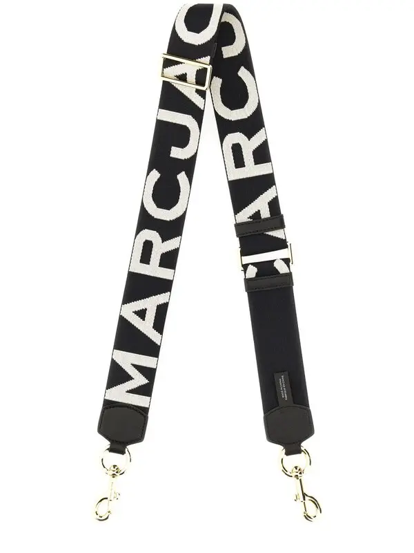 Marc Jacobs Signature Logo Shoulder Strap - Black