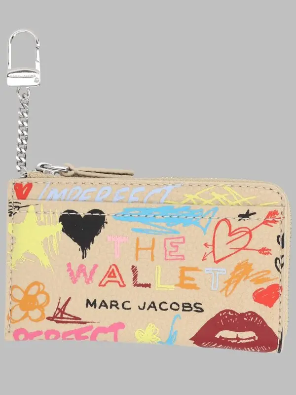 Marc Jacobs Mini Leather Wallet - Beige