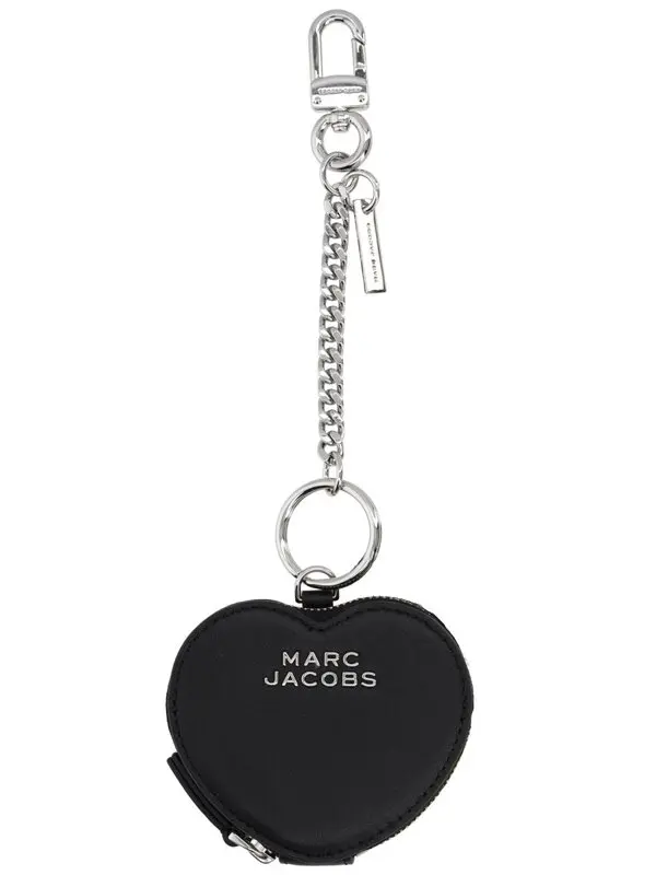 Marc Jacobs Heart Mini Leather Crossbody Bag - Black