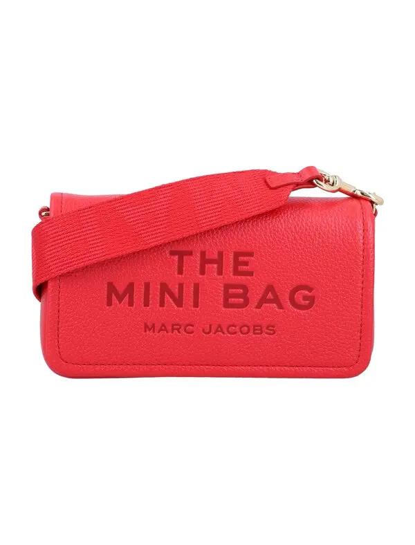 Marc Jacobs Mini Leather Crossbody Bag - Red