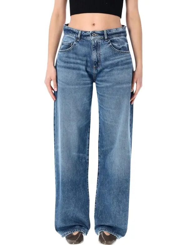 ICON DENIM LOS ANGELES Relaxed Low-rise Wide Leg Jeans - Eclipse Dark Blue