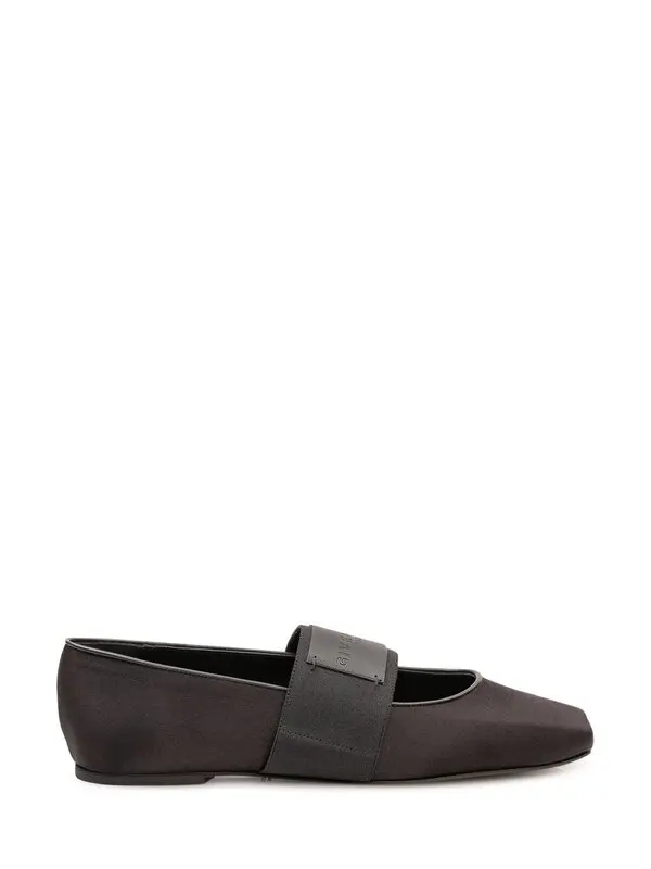 Givenchy Ballet-inspired Sandals With Square Toe And Strap - Black
