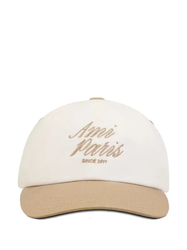 AMI Paris Baseball Cap - Beigeblanc