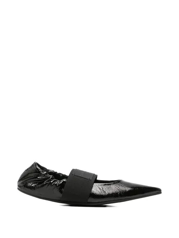 Givenchy Pointed Toe Flat Shoes With Band Detailing