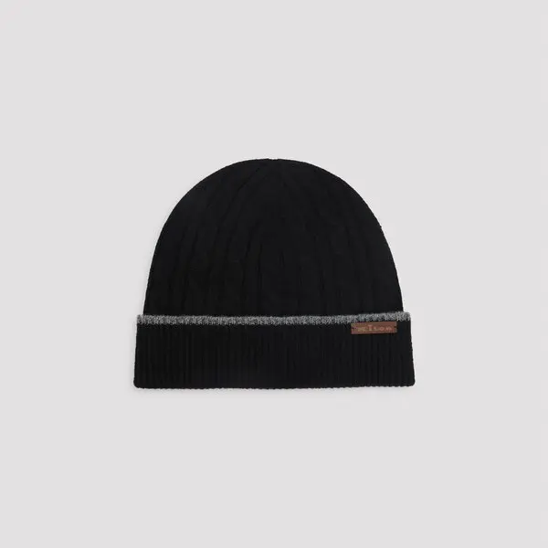 Kiton Cashmere Beanie - Black