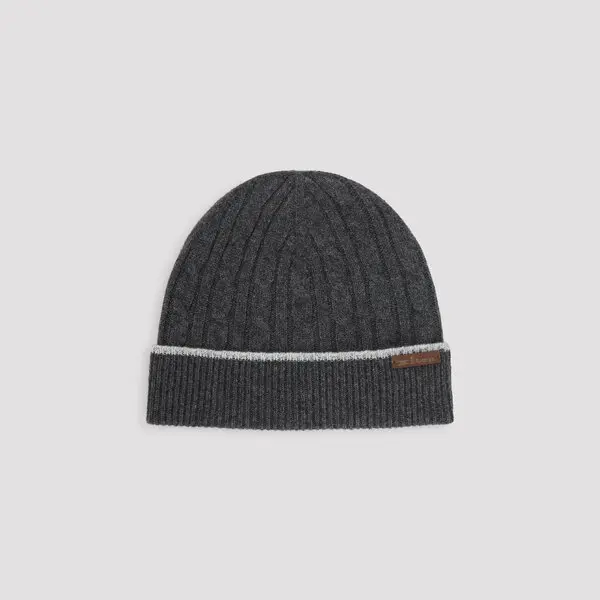 Kiton Ribbed Cashmere Beanie - Grey