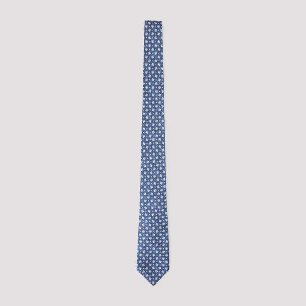 Kiton Silk Neck Tie - Blue