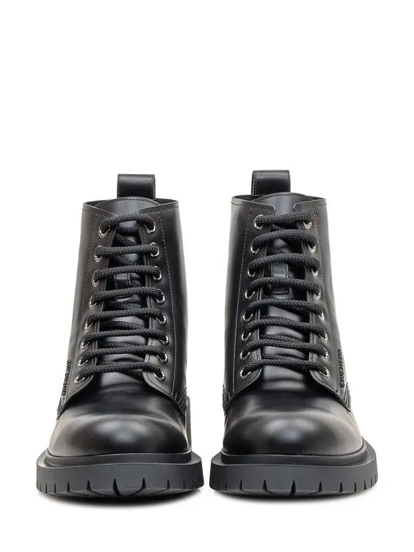 Givenchy Lace-up Leather Ankle Boots