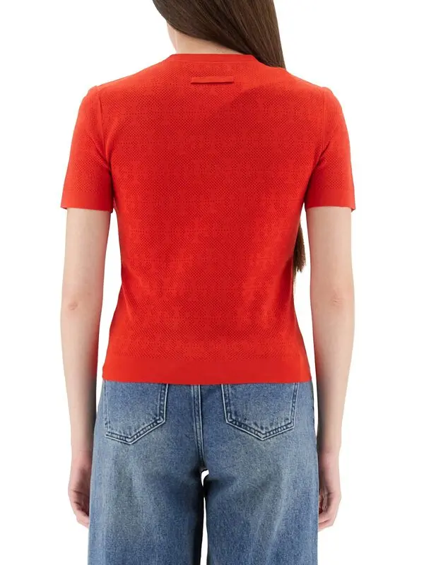 Tory Burch T-monogram Jacquard Knit Top