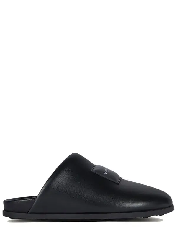 Givenchy Asymmetrical Design Soft Slides - Nero