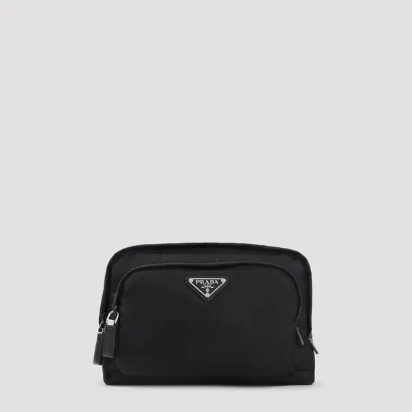 Prada Recycled Polyamide Mini Pouch Handbag - Black