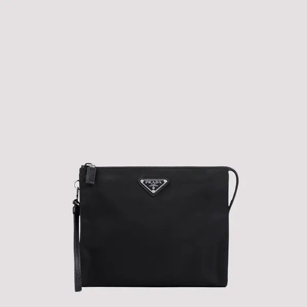 Prada Mini Pouch Handbag - Black
