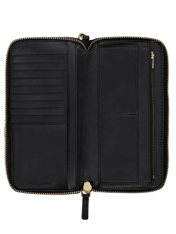 Marc Jacobs Stylish Leather Wallet For - Black
