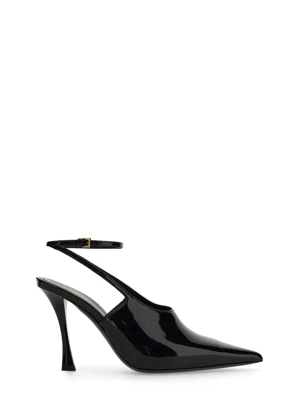 Givenchy Patent Leather Slingbacks - Black