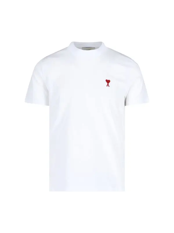 AMI Paris Logo Graphic T-shirt - White
