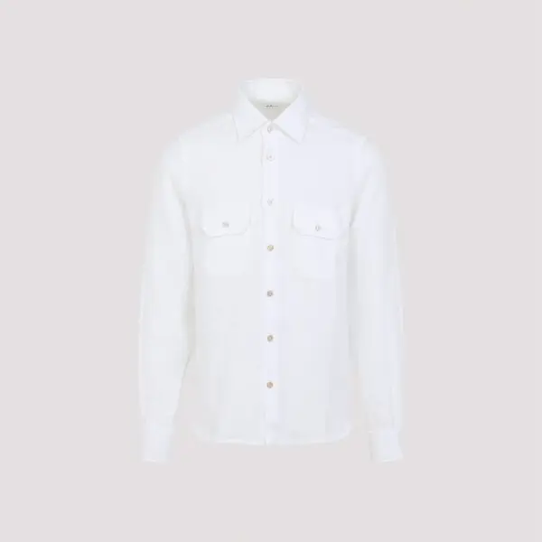Kiton Flap-pocket Shirt - White
