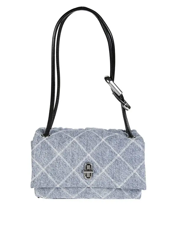 Marc Jacobs Quilted Denim Mini Dual Shoulder Bag