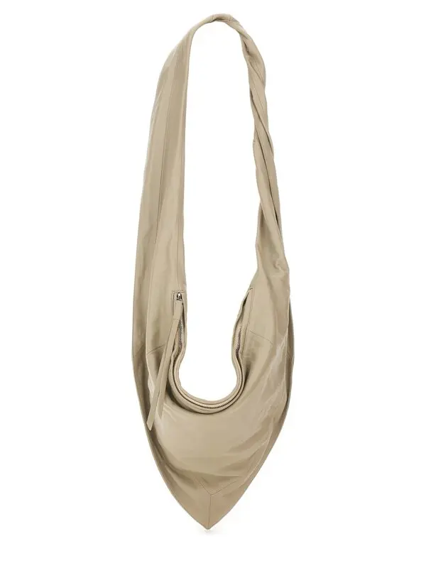 LEMAIRE Leather Shoulder Bag - Beige