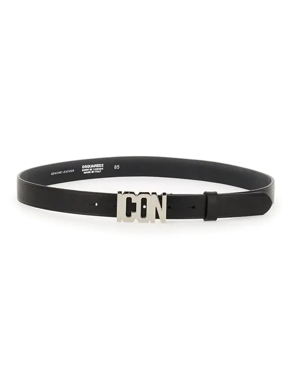 Dsquared2 Icon" Logo Leather Belt