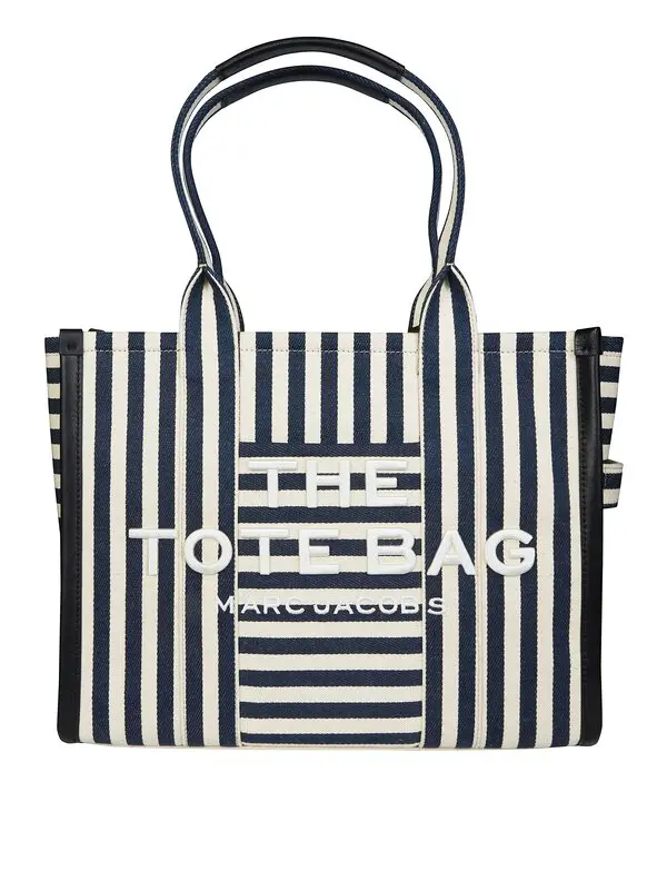 Marc Jacobs Stripe Canvas Large Tote Bag