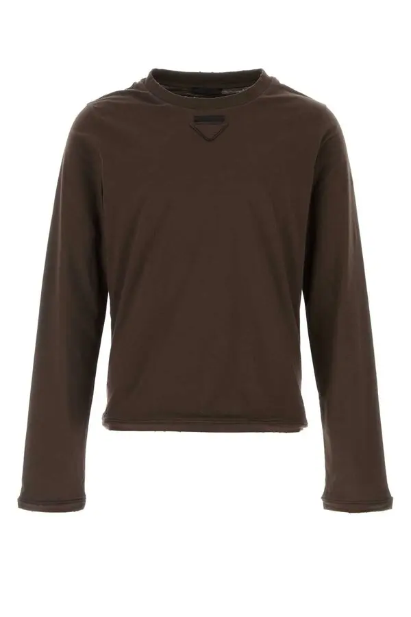 Prada Cotton T-shirt - Brown