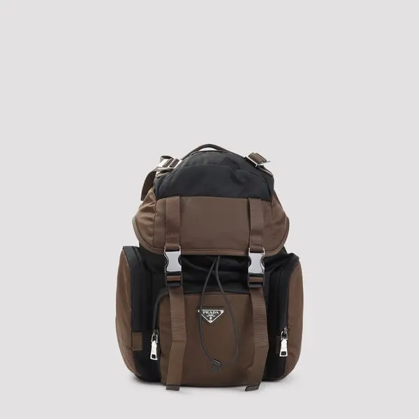 Prada Recycled Nylon Backpack 26x35x14.5 Cm - Black