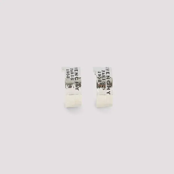 Givenchy Tape Earrings In Metal And Enamel - Metallic