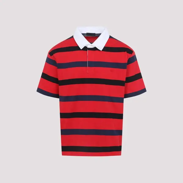 Prada Short-sleeved Cotton Polo Shirt - Red