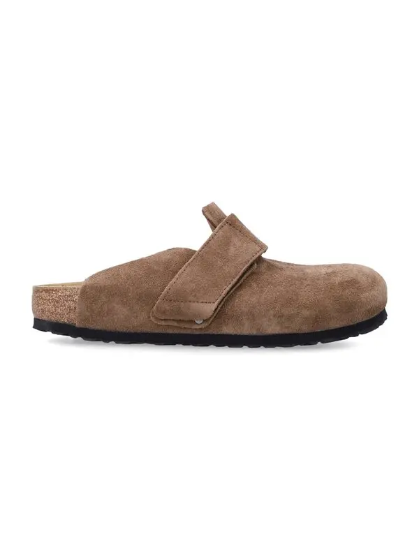 BIRKENSTOCK Contemporary Footbed Slide Sandals With Adjustable Straps - Dark Tea