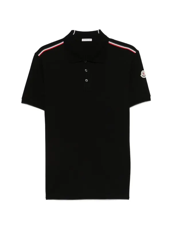 Moncler Tricolor Logo Polo Shirt For