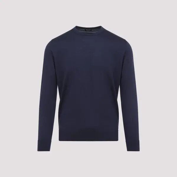 Zegna Cashseta Crewneck - Blue