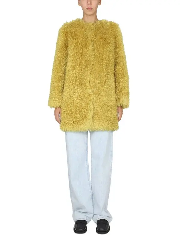 Lanificio Becagli Long Faux Fur Coat
