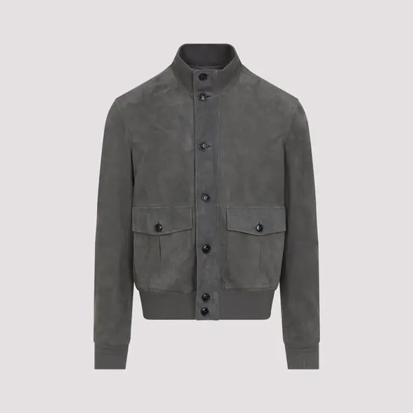Zegna Lamb Leather Blouson Jacket