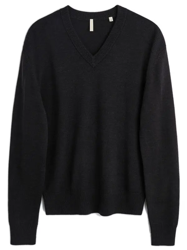 SUNFLOWER V-neck Fitted Merino Wool Sweater