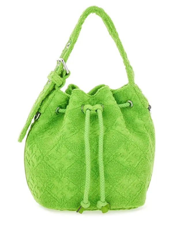 Tory Burch T Monogram Terry Mini Bucket Bag - Green