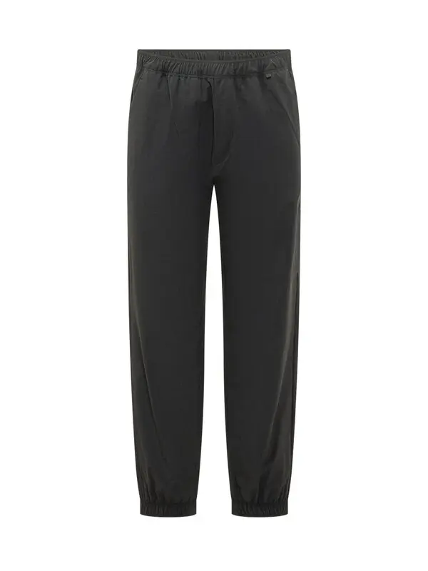 Moncler Tailored Trousers With Elasticated Cuffs - Nero