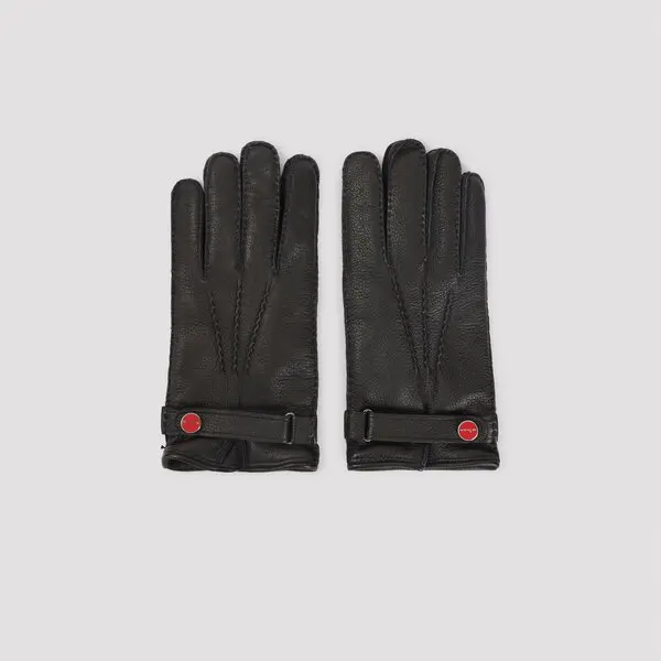 Kiton Premium Leather Gloves - Black