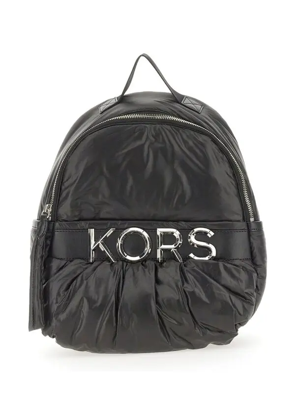 Michael Kors Leonie Logo-lettering Backpack - Black